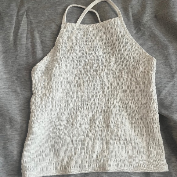 Hollister | Tops | Cinched Highneck Crossback Hollister Tank | Poshmark